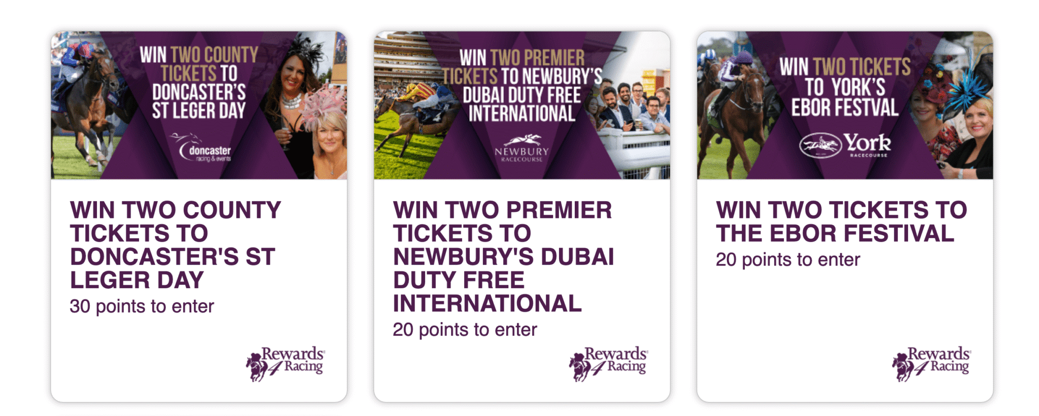 Maximise Racing Benefits with Rewards4Racing Points